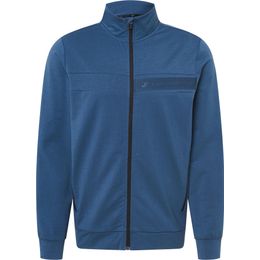 Joy Sportswear Sweatjacke "Hannes", Stehkragen, sportiv, Logo, für Herren, blau, 52