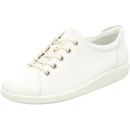 Ecco® Sneaker, Schnürung, Kontrast-Sohle, für Damen, weiß, 37