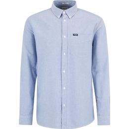 Wrangler® Hemd, Button-Down-Kragen, Regular-Fit, für Herren, blau, S
