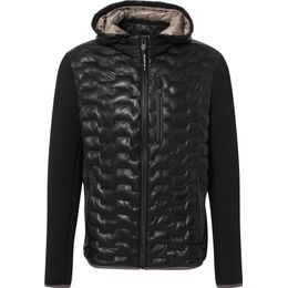 Milestone® Steppjacke, Kapuze, Lammleder, für Herren, schwarz, 50