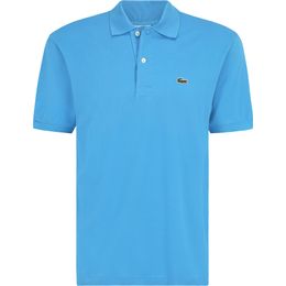 Lacoste Poloshirt, Logo-Stickerei, uni, für Herren, blau, 8