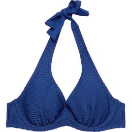 Esprit Livia Beach Bịkini-Top, Bügel, Neckholder, für Damen, blau, 36 B