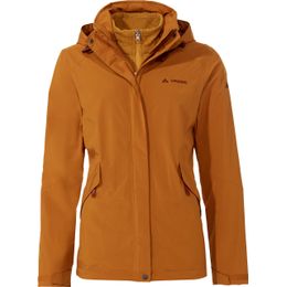 Vaude Trek-Hike Funktionsjacke "Rosemoor", 3-in-1, atmungsaktiv, für Damen, braun, 36