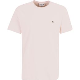 Lacoste T-Shirt, Rundhalsausschnitt, für Herren, rosa, XL