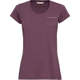 Vaude Shirt, U-Ausschnitt, meliert, für Damen, lila, 42