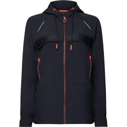 Esprit Trainingsjacke, Kapuze, reflektierende Details, für Damen, schwarz, L