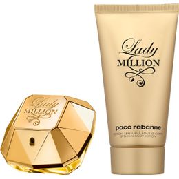 Rabanne Lady Million Duft-, Duftset (Eau de Parfum 50 ml, Bodylotion 75 ml), Damen, blumig/orientalisch
