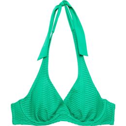 Esprit Livia Beach Bịkini-Top, Bügel, Neckholder, für Damen, grün, 42 B