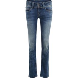 Pepe Jeans Venus Jeanshose, Slim-Fit, Low-Waist, für Damen, blau, 29/30