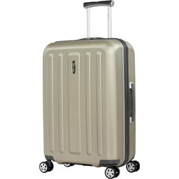 Eminent 4-Doppelrollen-Trolley, Hartgepäck, Emblem, TSA-Schloss, 74 L, 66 cm, beige