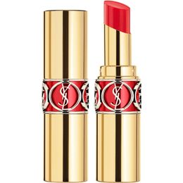 Yves Saint Laurent Volupte Ysl Rouge Volupté Shine Lippenstift, Lippen Make-up, lippenstifte, Stift, rot (12 Corail Incandescent), strahlend, Deckkraft: Hoch,