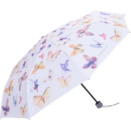 Esprit Regenschirm, Print, für Damen, weiß