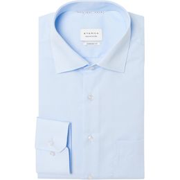 Eterna Business-Hemd, Comfort-Fit, Brusttasche, für Herren, blau, 44