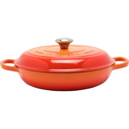 Le Creuset® Gourmet-Profitopf "Signature", oval, ofenrot, Ø 30 cm, orange