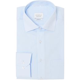 Eterna Original Shirt Businesshemd, Modern-Fit, Brusttasche, für Herren, blau, 39