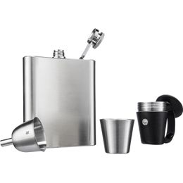 WMF Flachmann-Set "Manhattan", 7 teilig, silber