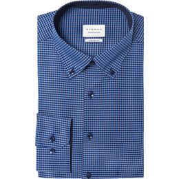 Eterna Freizeithemd, Comfort-Fit, Button-Down-Kragen, Langarm, für Herren, blau, 41