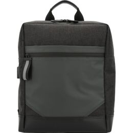 Picard Tagesrucksack, Zweiwegerucksack, Frontfach, für Herren, schwarz