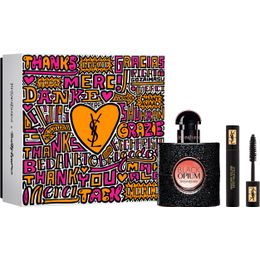 Yves Saint Laurent Black Opium Duft-, Duftset (Eau de Parfum 30 ml, Mini Mascara 2,2 ml), Damen, blumig