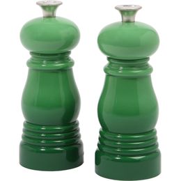 Le Creuset® Salz- und Pfeffermühlen Mini-Set, Keramik-Mahlwerk, grün
