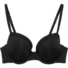 Esprit Bügel-BH, schmale Träger, Spitzen-Details, für Damen, schwarz, 80B