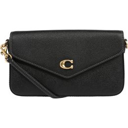 Coach Umhängetasche "Wyn", Leder, Emblem, Anhänger, uni, für Damen, schwarz