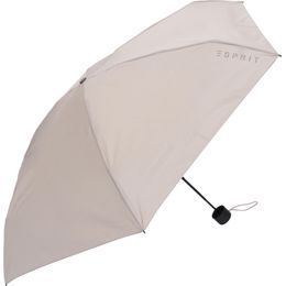 Esprit Regenschirm, einfarbig, für Damen und Herren, beige