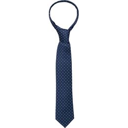 Eterna Krawatte, Seide, Punkte, 7,5 cm, für Herren, blau, OneSize