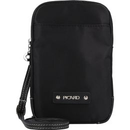 Picard Smartphonetasche, abnehmbarer Schulterriemen, Reißverschluss, schwarz