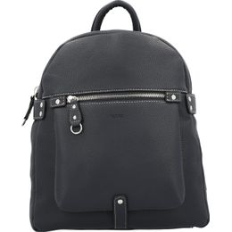 Picard Rucksack "Loire", Kunstleder, uni, Reißverschlussfach, für Damen, blau