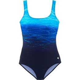 Lascana Badeanzug, schnelltrocknend, Shapingeinsatz, für Damen, blau, 42D