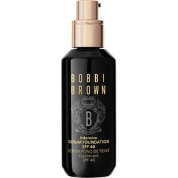 Bobbi Brown Intense Serum Foundation Spf 40, Gesichts Make-up, foundation, Fluid, beige (1 WARM IVORY), strahlend, Deckkraft: Mittel,