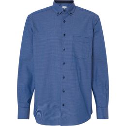 Eterna Businesshemd, Baumwolle, Modern Fit, Button-Down-Kragen, für Herren, blau, 40