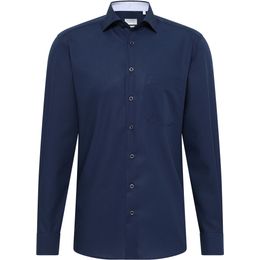 Eterna Business-Hemd, Kent-Kragen, Comfort-Fit, Langarm, für Herren, blau, 40