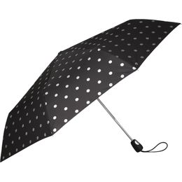 Pierre Cardin Regenschirm "Easymatic light", gepunktet, schwarz