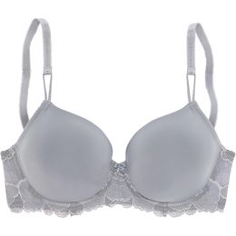 Lascana Mably Bügel-BH, E-Cup, nahtlose Cups, für Damen, grau, 85E