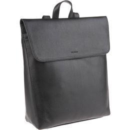 Picard Rucksack, Leder, Reißverschlussfach, uni, für Damen, schwarz