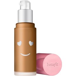 Benefit Hello Happy Flawless Brightening Foundation, Gesichts Make-up, foundation, Fluid, braun (07 MEDIUM TAN WARM), natürlich, Deckkraft: Mittel,