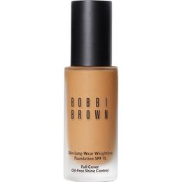 Bobbi Brown Skin Long Wear Weightless Long-wear Foundation Spf 15, Gesichts Make-up, foundation, Fluid, beige (15 WARM BEIGE), mattierend, Deckkraft: Hoch, wasserfest,