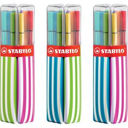 Stabilo Pen 68 Faserschreiber "Twin Pack", 20er-Pack, mehrfarbig