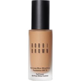 Bobbi Brown Skin Long-wear Weightless Foundation Spf 15, Gesichts Make-up, foundation, Fluid, beige (14 WARM SAND), mattierend, Deckkraft: Hoch,