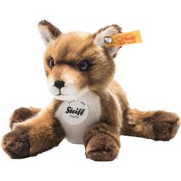 Steiff Kuscheltier "Foxy Baby-Fuchs", liegend, 19 cm, braun