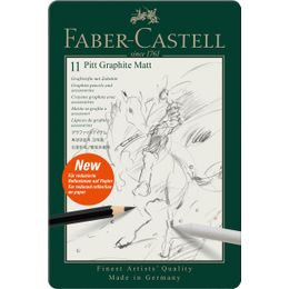 Faber-Castell Schreibgeräte-Set "Pitt", 11-teilig, schwarz
