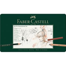 Faber-Castell Monochrome-Set "Pitt", 33-teilig, mehrfarbig