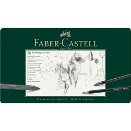 Faber-Castell Künstlerstifte "Pitt Graphite", 26er-Set, schwarz