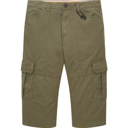 Tom Tailor Cargo Shorts "Max", seitliche Eingrifftaschen, für Herren, grün, 33