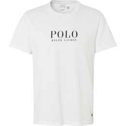 Polo Ralph Lauren Schlafshirt, Logo-Print, Baumwolle, für Herren, weiß, M