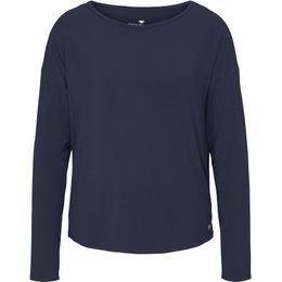 Tom Tailor Schlafshirt, Rundhals, uni, für Damen, blau, 36