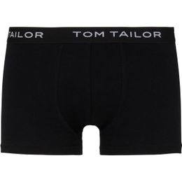 Tom Tailor Boxershorts, Marken-Schriftzug, 3er-Pack, für Herren, schwarz, 8