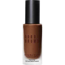 Bobbi Brown Skin Long-wear Weightless Foundation Spf15, Gesichts Make-up, foundation, Creme, braun (46 NEUTRAL WALNUT), mattierend, Deckkraft: Hoch, dermatologisch getestet/vegan,